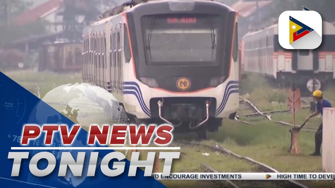 PNR conducts test run of its train in Sariaya, Quezon - video Dailymotion