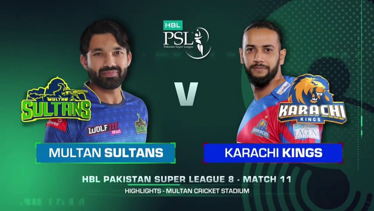 Full Highlights _ Multan Sultans vs Karachi Kings _ Match 11 _ HBL PSL 8 _ MI2T(480P) - video ...