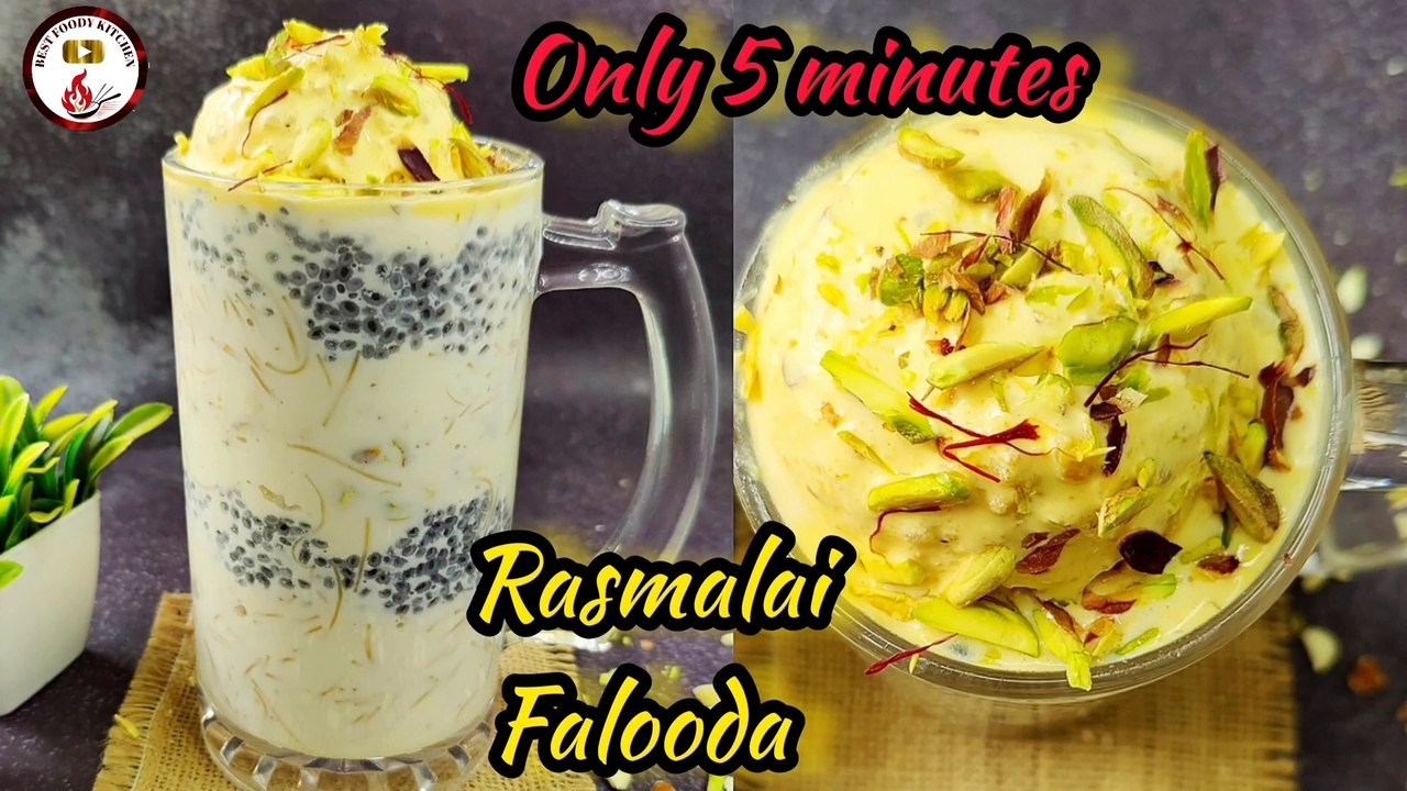 Royal Falooda recipe , Rasmalai Falooda bnane ka trika easy way, Best ...