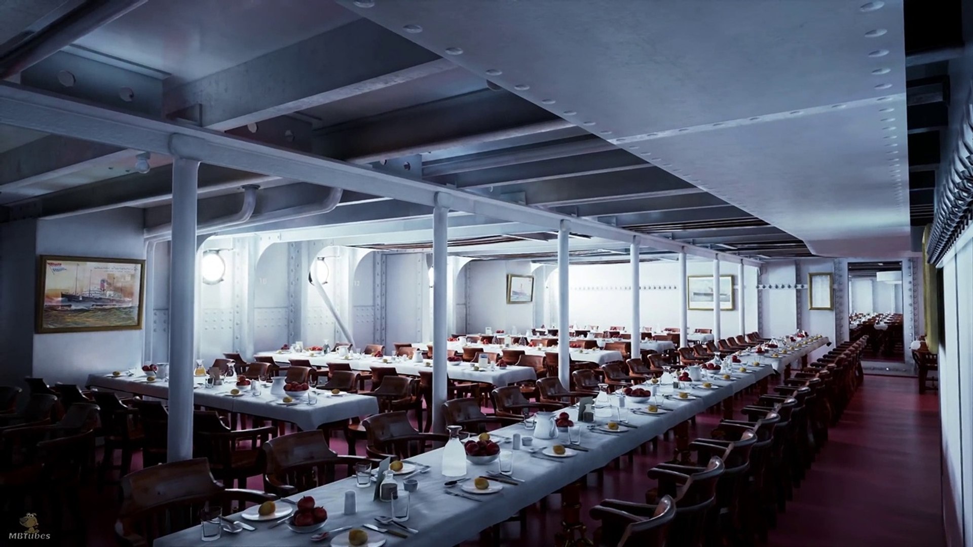 Third Class Dining Room On The Titanic