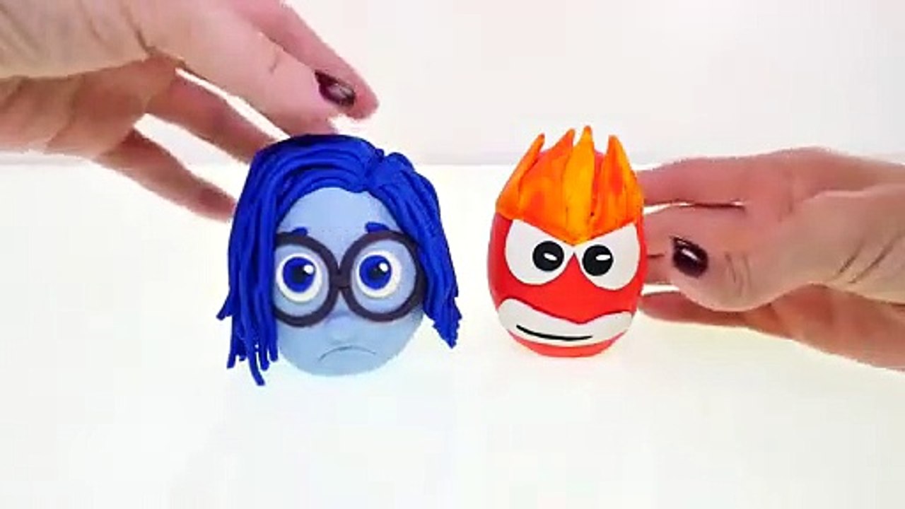 The Making of DISGUST Play Doh Surprise Egg! DIY Disney Pixar Inside ...
