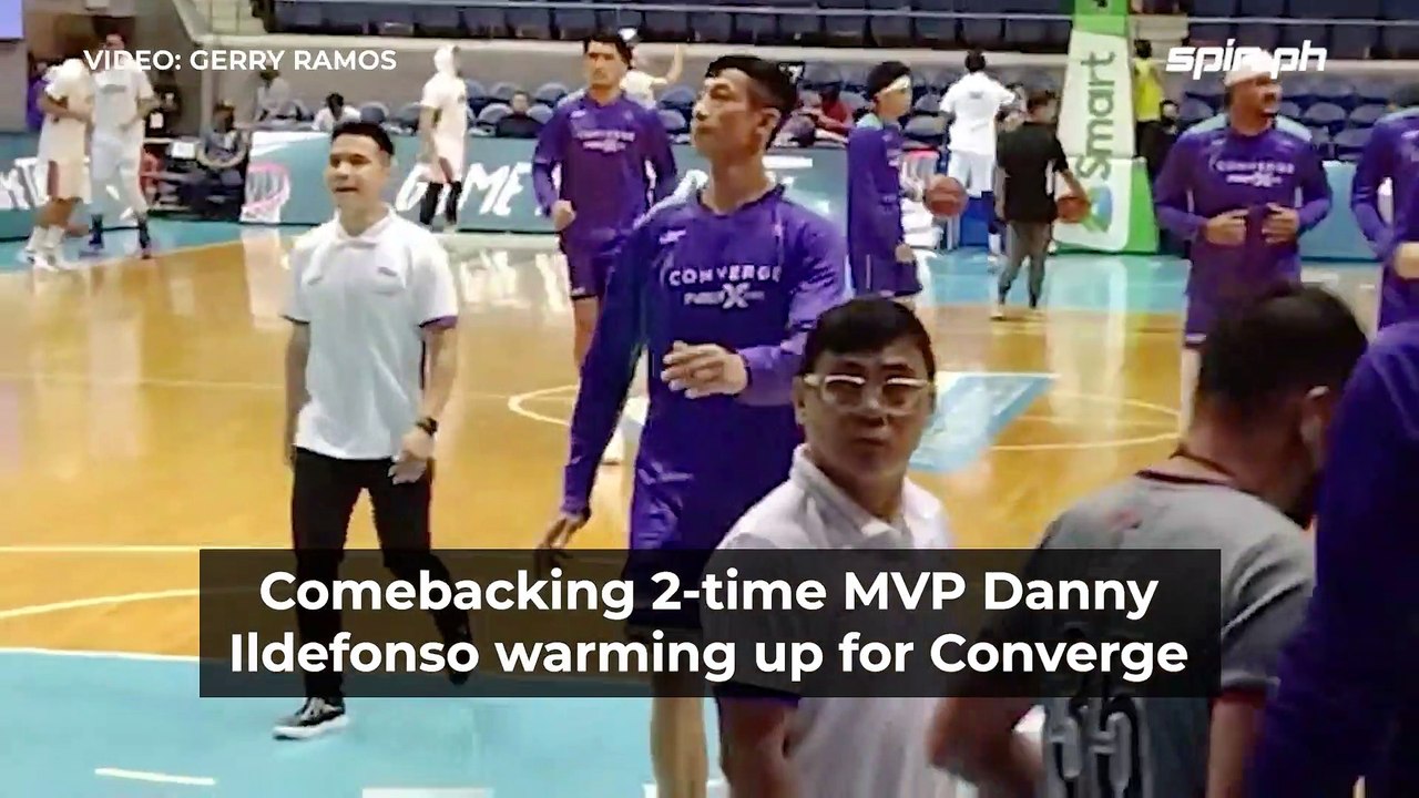 Comebacking two-time MVP Danny Ildefonso warming up for Converge #pba ...