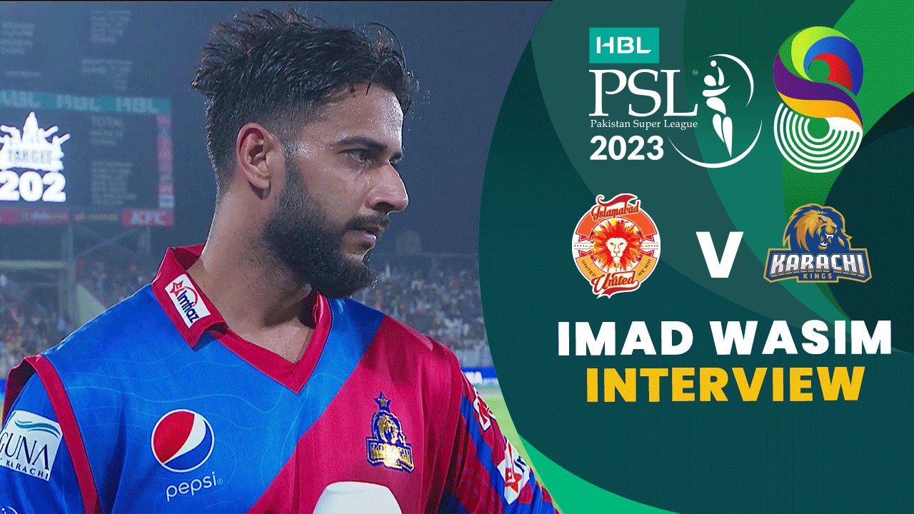 Imad Wasim Interview | Islamabad United vs Karachi Kings | Match 19 ...