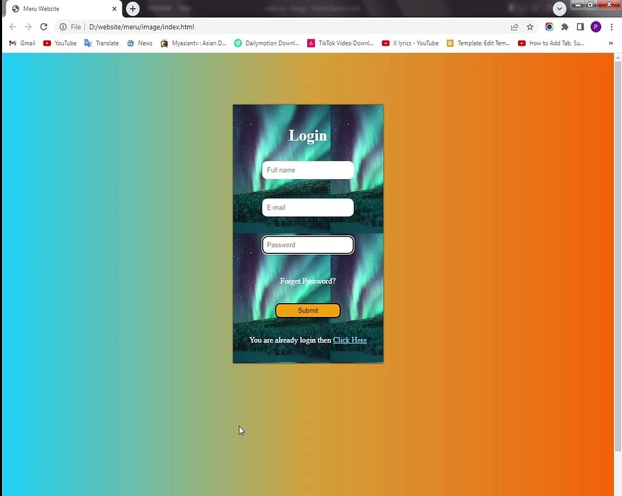 Create simple and easy responsive login form by using HTML5 and CSS3 ...