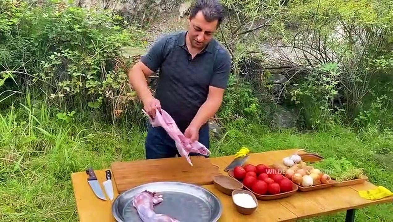 HOW TO COOK RABBIT IN THE WILDERNESS - BEST RABBIT COOKING RECIPE BY ...