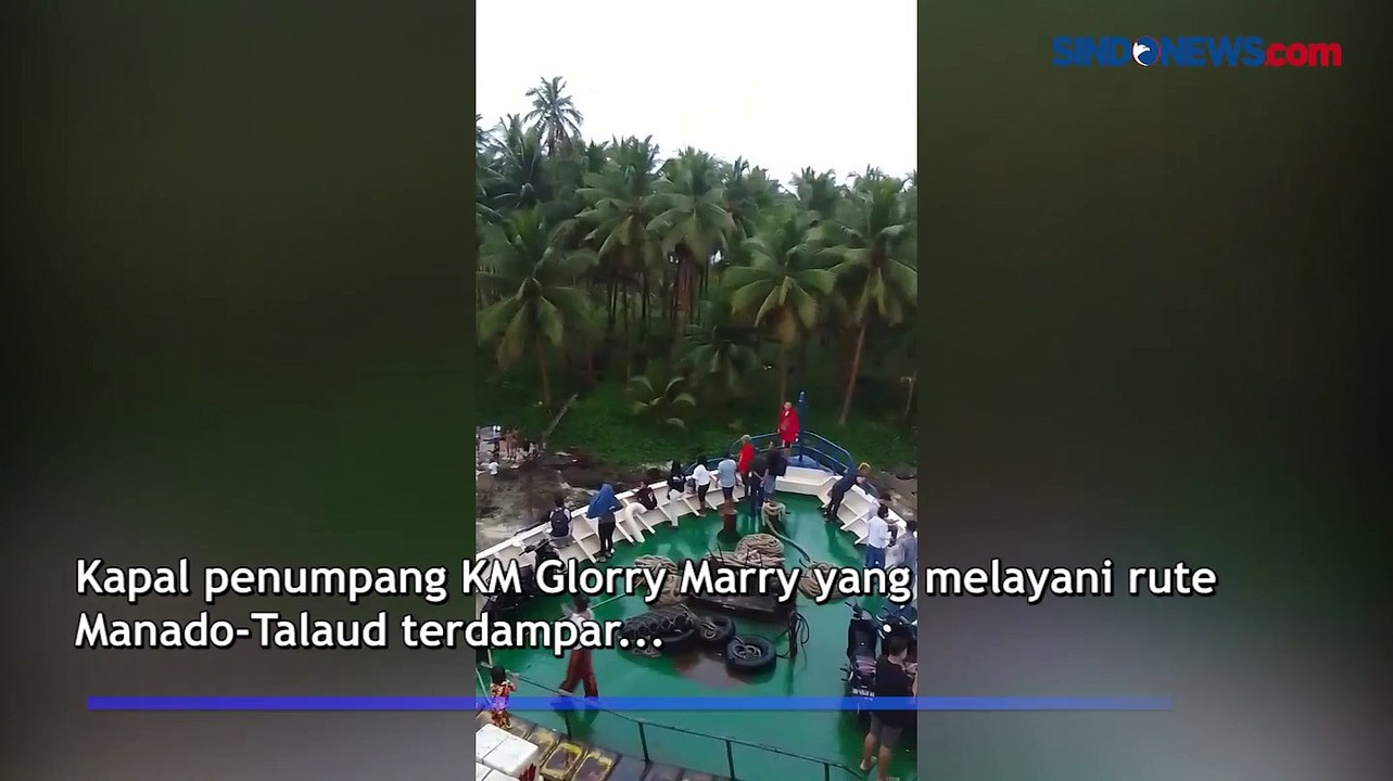 Viral, Kapal Penumpang Tujuan Manado-Talaud Terdampar di Karang - Video ...