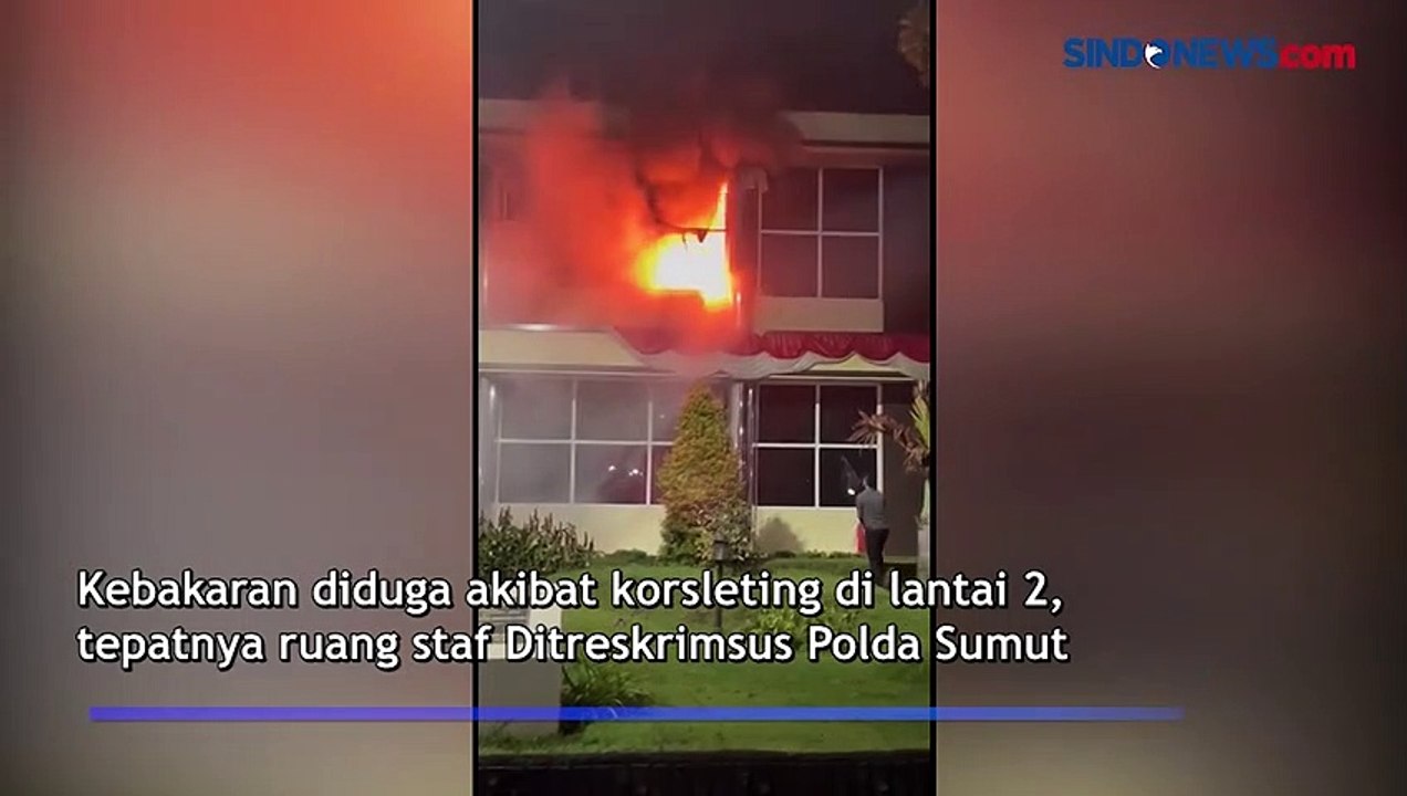 Gedung Ditreskrimsus Polda Sumut Terbakar - Video Dailymotion