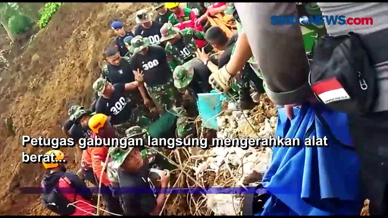 Tim Gabungan Tni Polri Berhasil Evakuasi Jenazah Korban Dari Timbunan