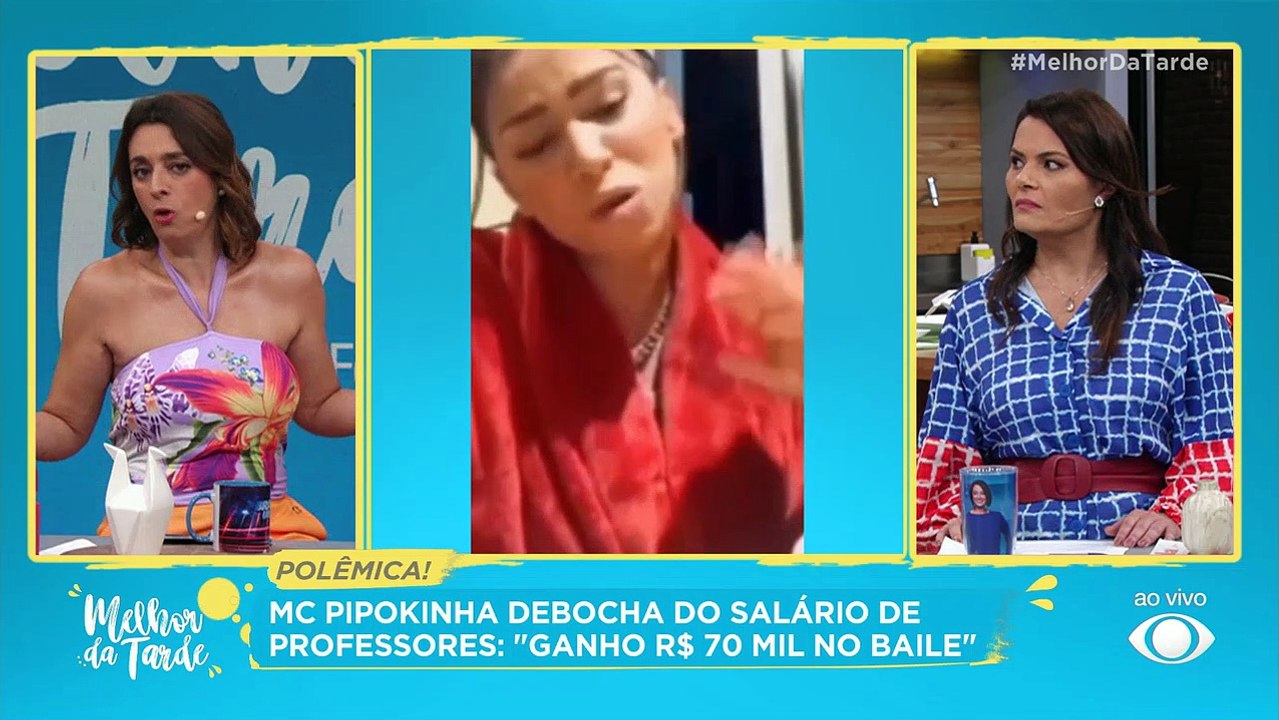 Polêmica Mc Pipokinha Critica Vida De Professores Melhor Da Tarde 08