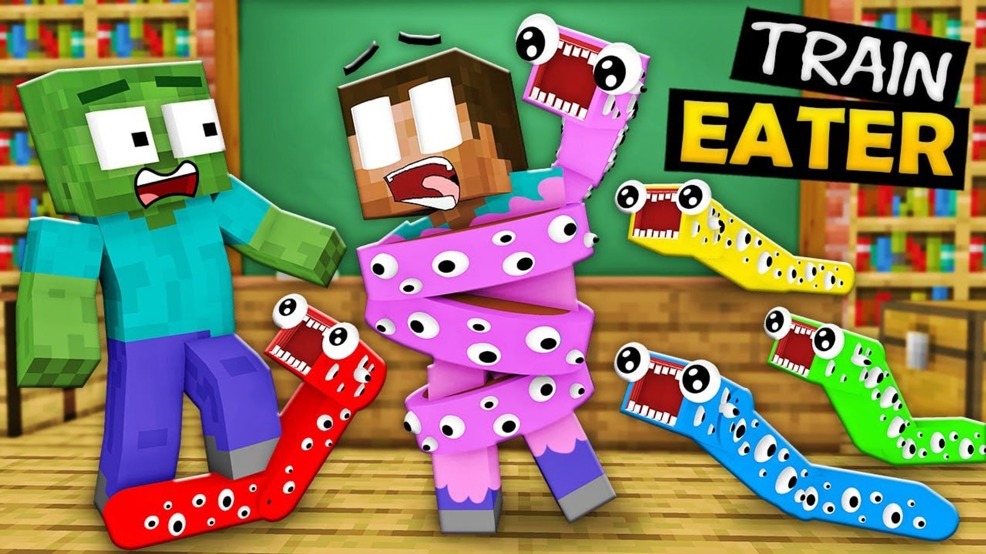 Minecraft Giant On Train