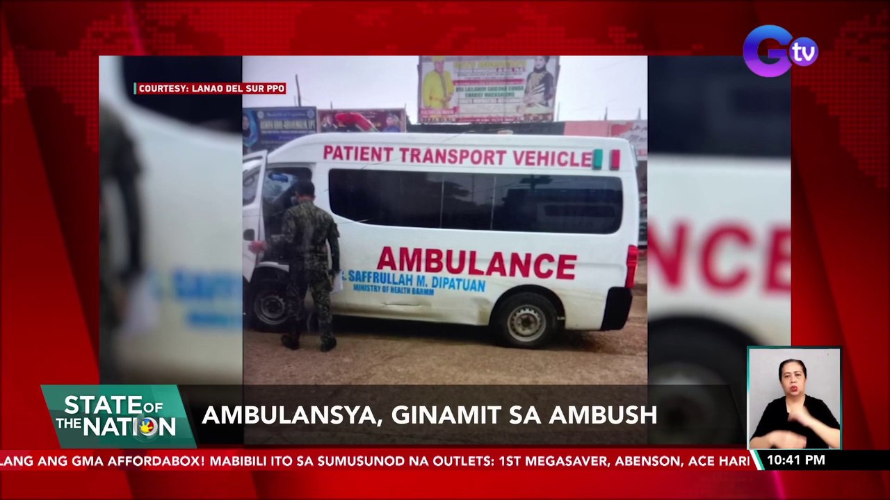 Ambulansya, ginamit sa ambush | SONA - video Dailymotion