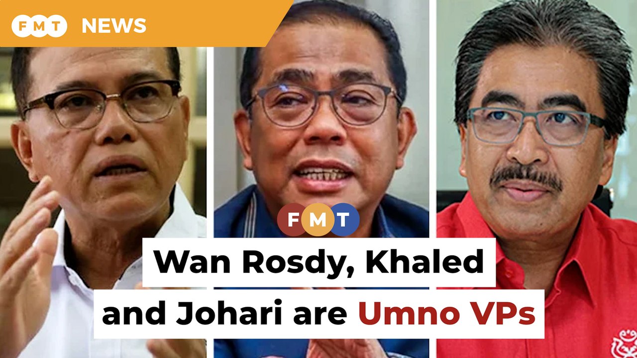 Wan Rosdy, Khaled and Johari are Umno VPs - video Dailymotion