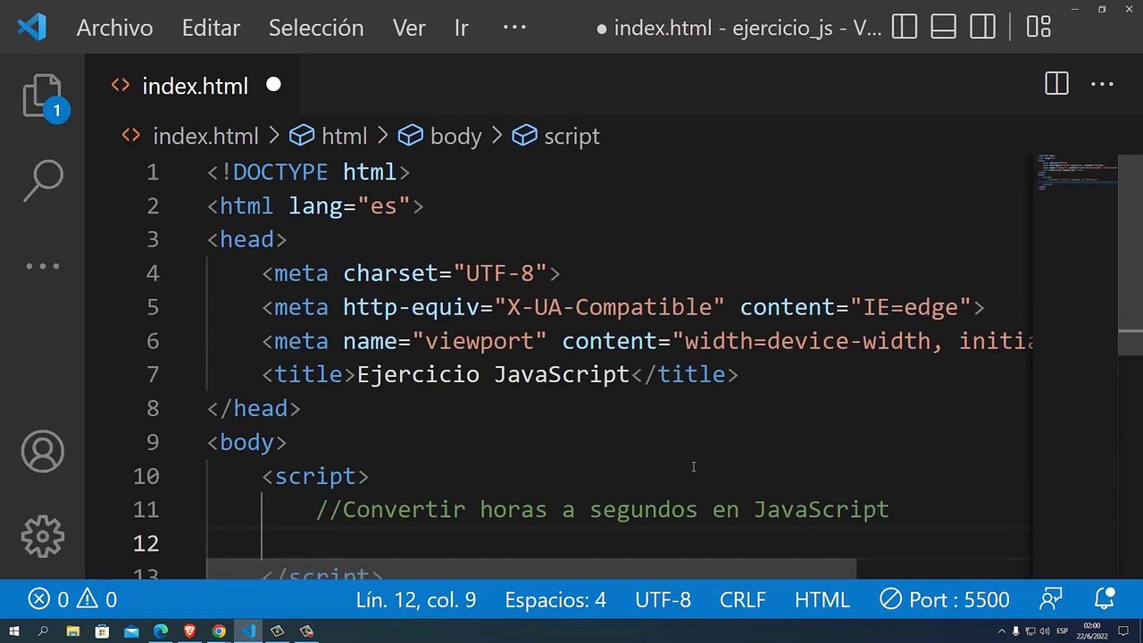 Convertir horas a segundos en JavaScript - Vídeo Dailymotion