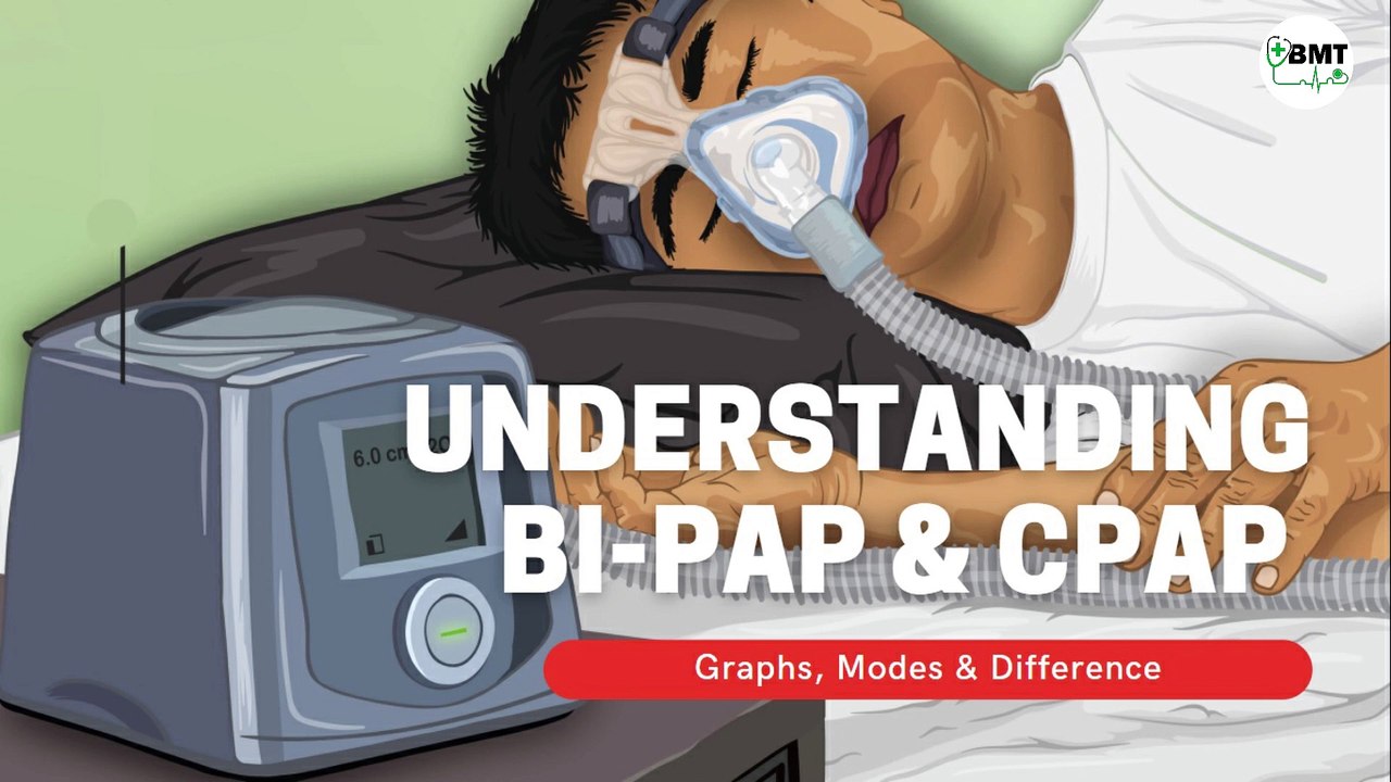 BIPAP CPAP Difference Modes & Graphs Description | BIPAP Modes With ...