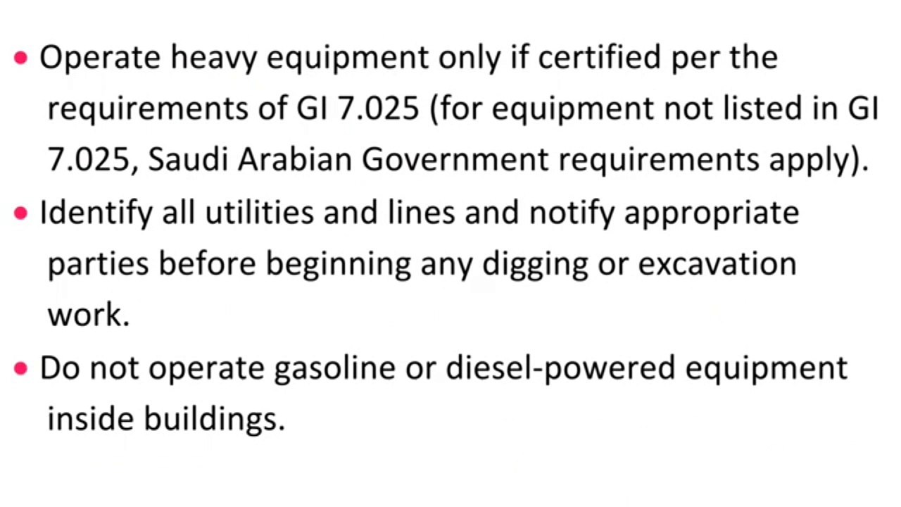 Saudi Aramco Heavy Equipment Safe Operation - video Dailymotion