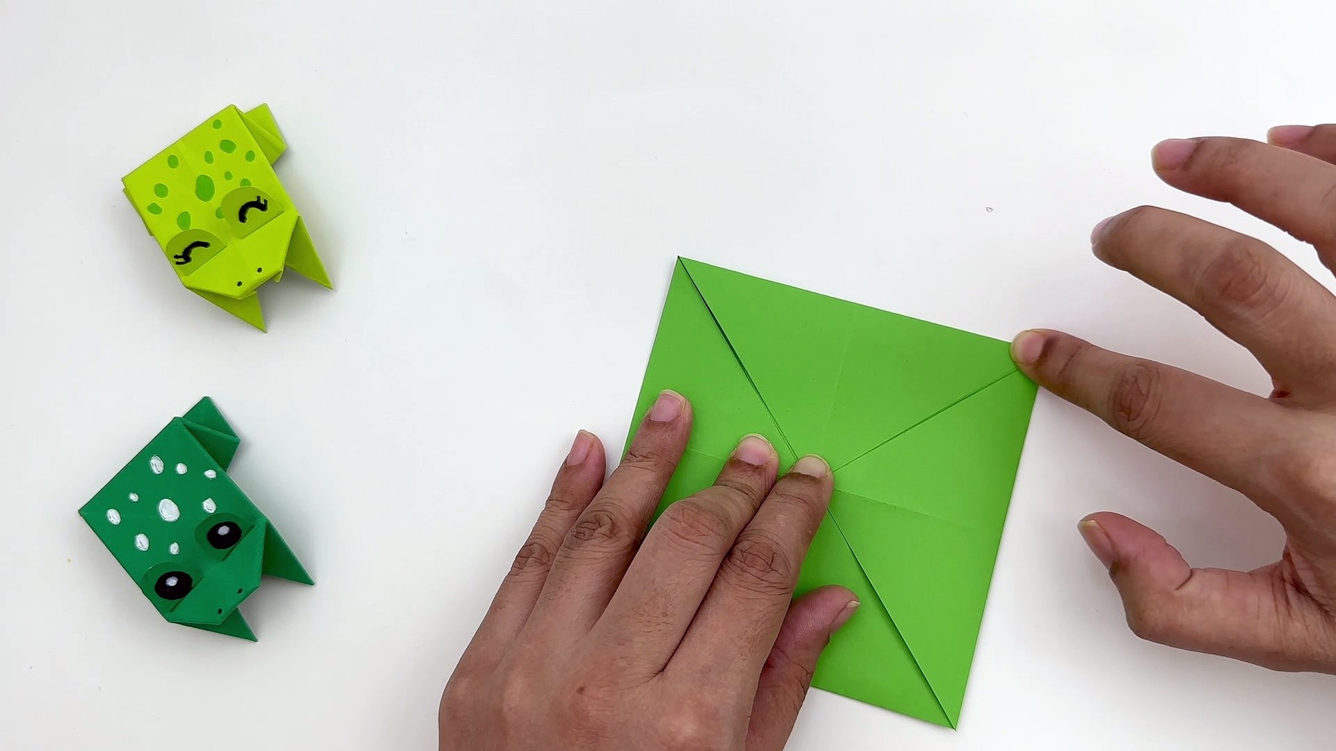 How To Make Origami Frog For Kids