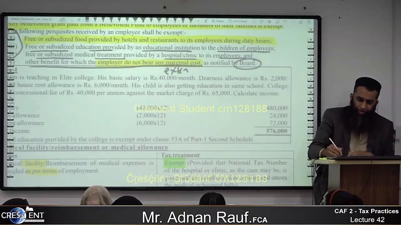 CAF-2 || Lecture 42 || Tax | sir Adnan Rauf | 2023 - video Dailymotion