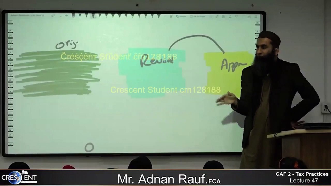 CAF-2 || Lecture 47 || Tax | sir Adnan Rauf | 2023 - video Dailymotion