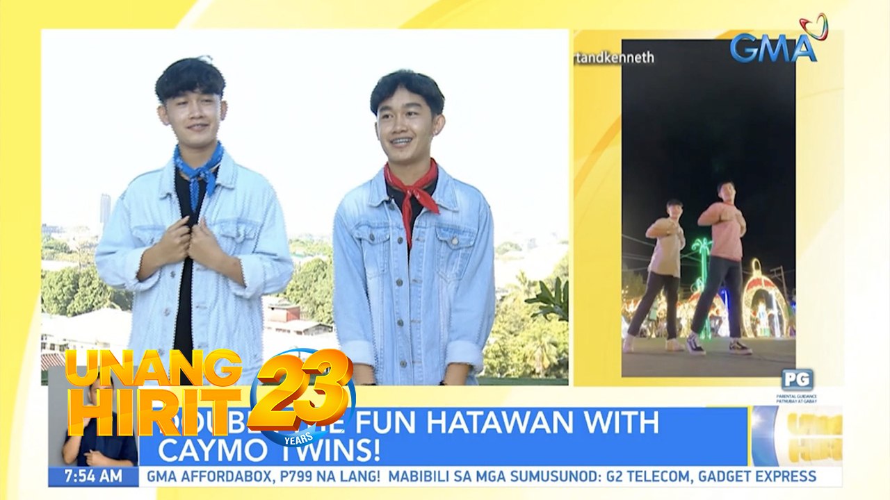 Viral na Caymo Twins, LIVE sa UH Tambayan | Unang Hirit - video Dailymotion
