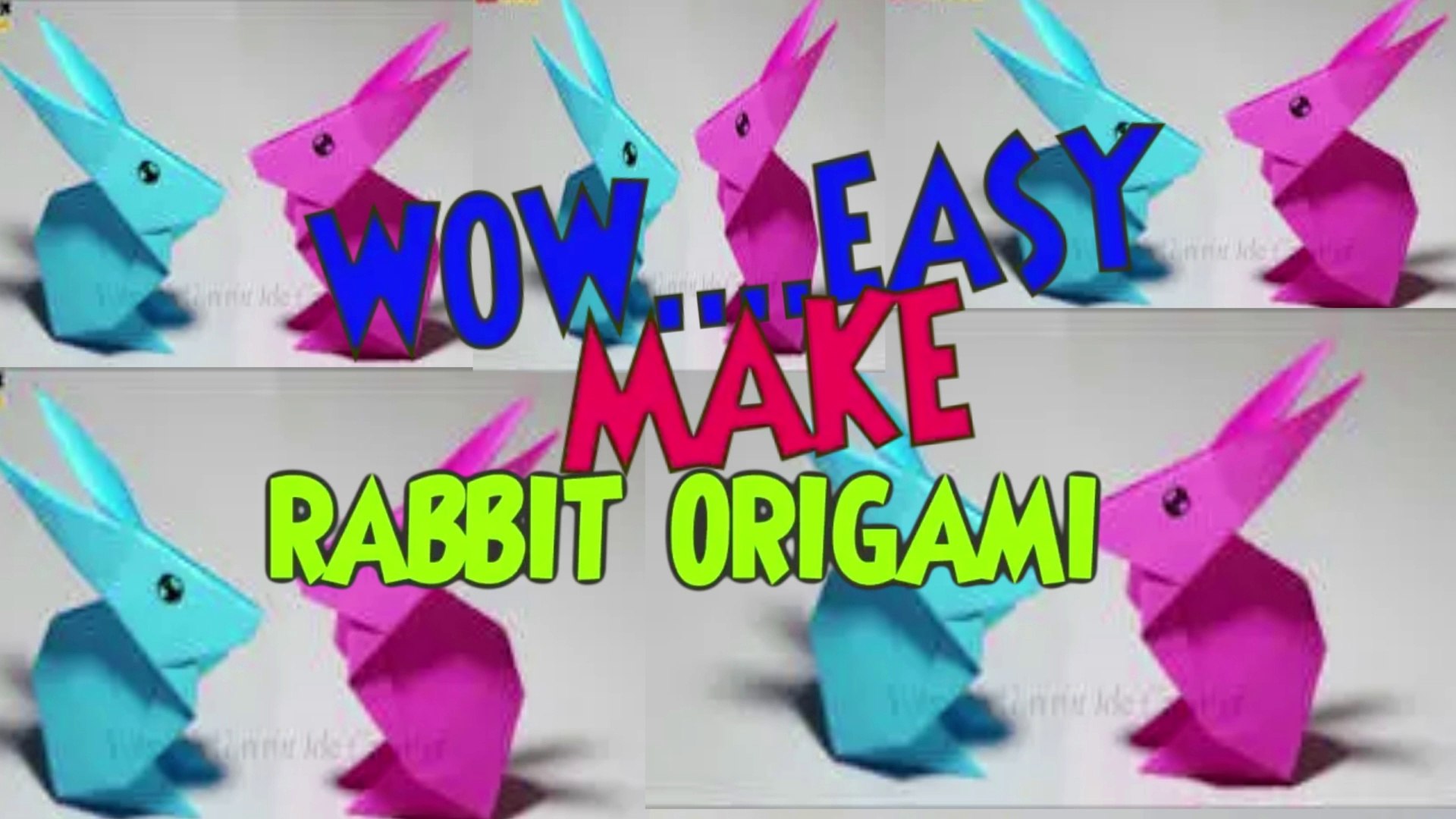 How To Make Origami Rabbit