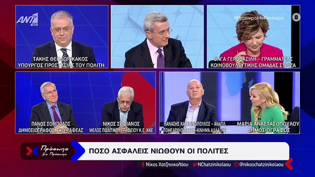 ΠΡΟΣΩΠΟ ΜΕ ΠΡΟΣΩΠΟ - ΑΝΤΙΠΑΡΑΘΕΣΗ ΘΕΟΔΩΡΙΚΑΚΟΥ-ΓΕΡΟΒΑΣΙΛΗ - video ...