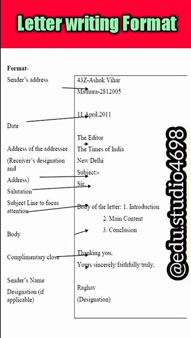 Formal Letter Writing Format Tips For Formal Letter Writing ESL