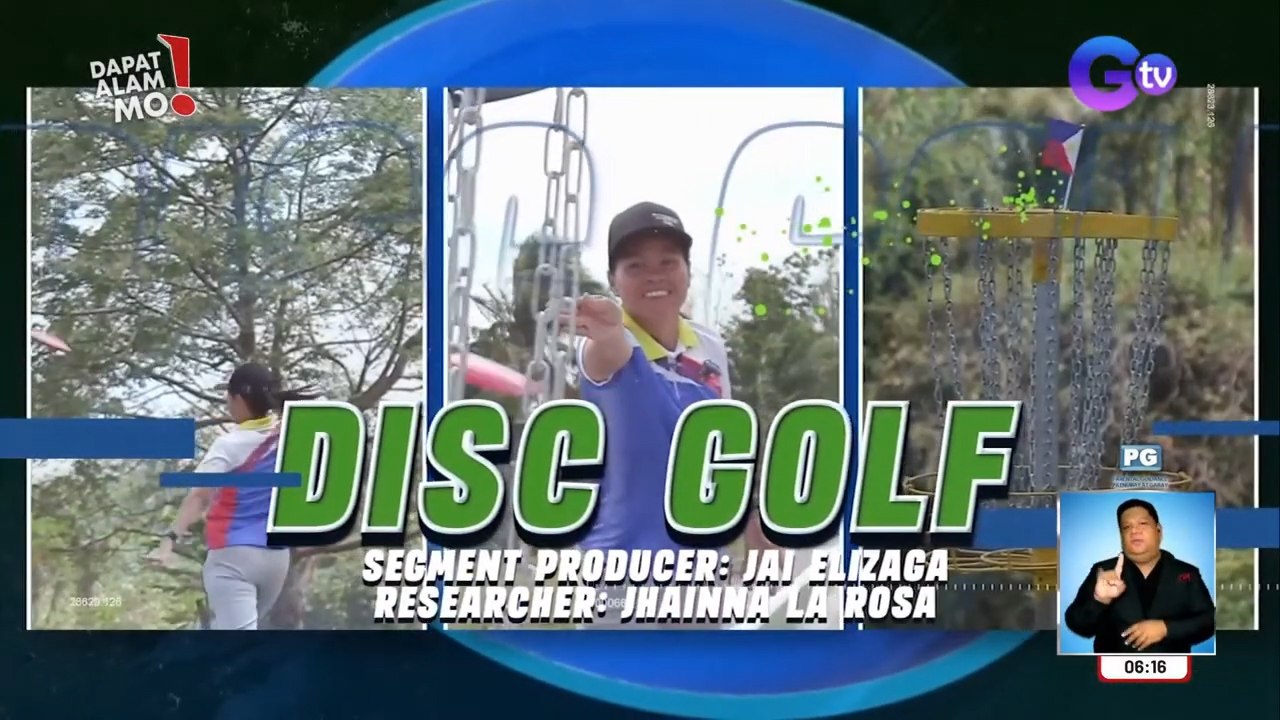 Golf at frisbee in one game, paano?! | Dapat Alam Mo! - video Dailymotion