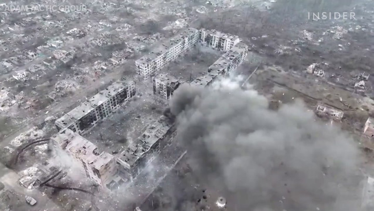 Drone footage shows Bakhmut in ruins after months of some of the ...