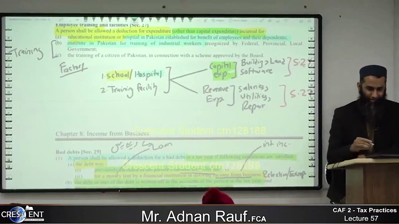 CAF-2 || Lecture 57 || Tax | sir Adnan Rauf | 2023 - video Dailymotion