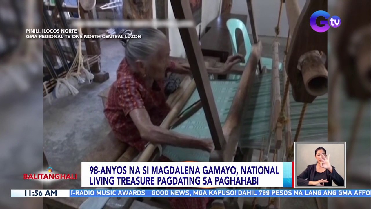 98-anyos na si Magdalena Gamayo, national living treasure pagdating sa ...