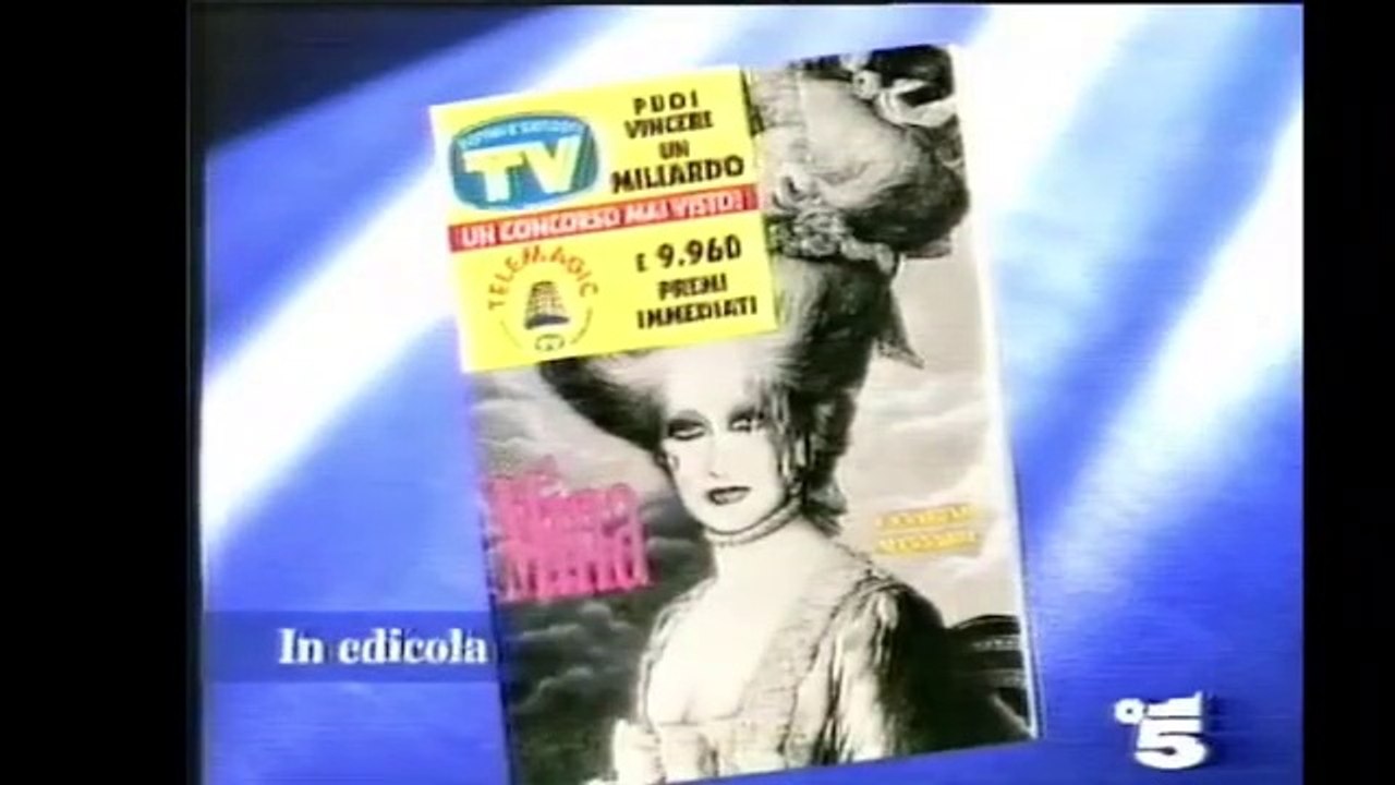 Pubblicità/Bumper anni 90 Canale 5 - Natasha Stefanenko con TV Sorrisi&Canzoni Lotteria ...