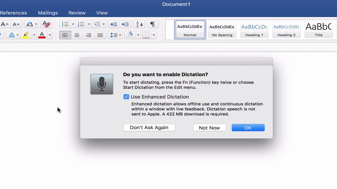 How to ENABLE & Use Voice Dictation on a Mac Computer - Basic Tutorial ...