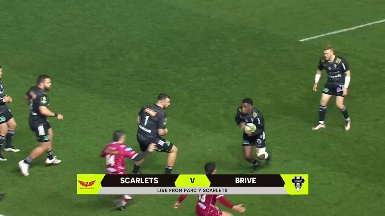 Scarlets vs CA Brive 2023-03-31 First Half European Rugby Challenge Cup ...