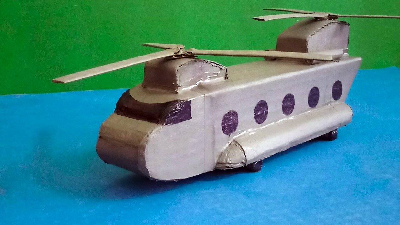 How To Make Raf Chinook Helicopter With Cardboard | Boeing Chinook By ...