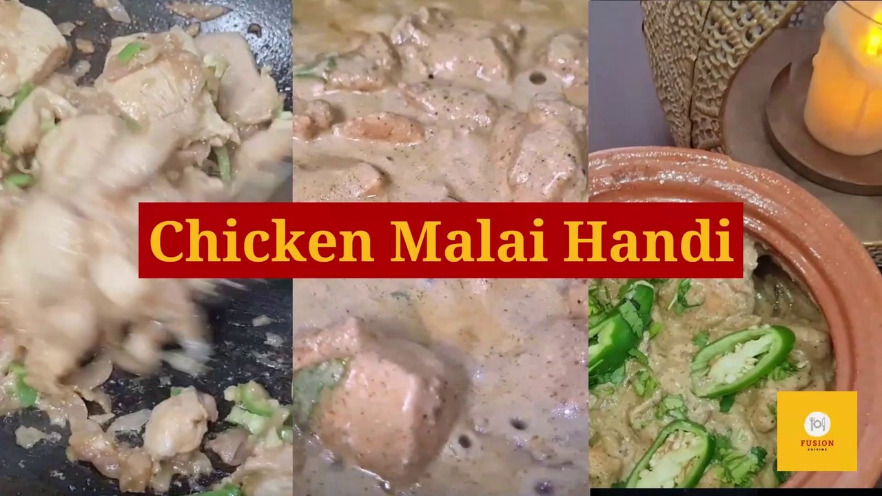 Chicken Malai Handi under 30 min | Creamy Handi | Ramadan Special | Quick and Easy Recipe ...