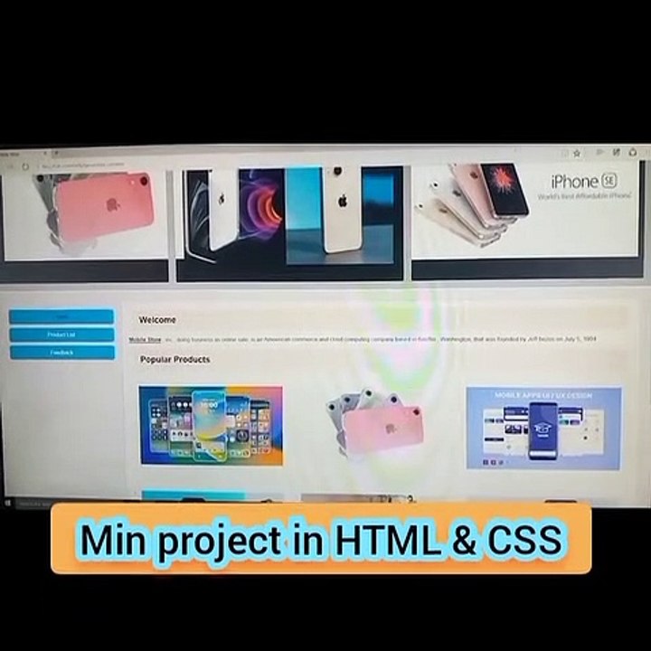 Html and Css js used in website - video Dailymotion