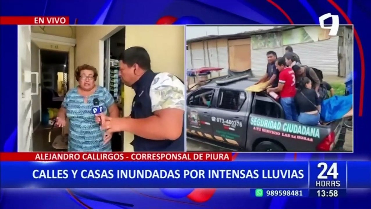 Emergencia En Piura Intensas Lluvias Inundan Calles Y Casas Del