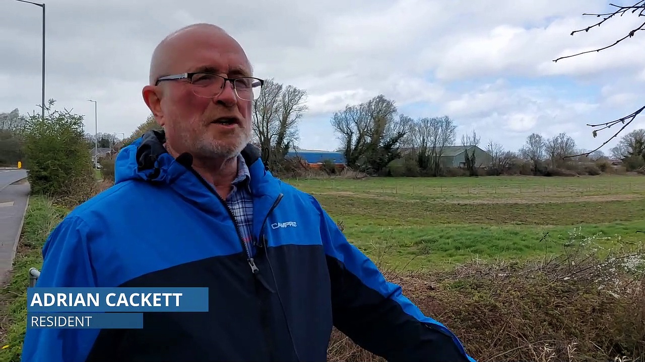 Adrian Cackett is frustrated after trolleys were dumped in a river