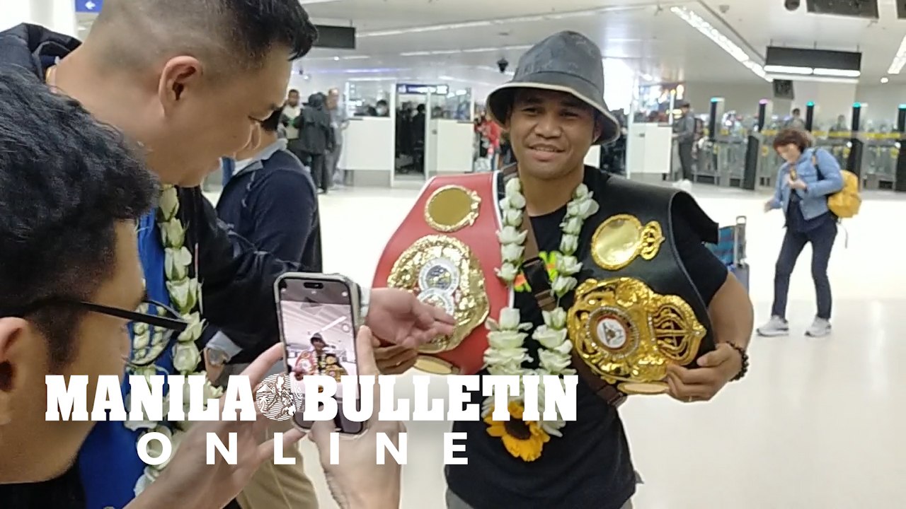 Unified Super Bantamweight Champion Marlon Tapales retuns home today - video Dailymotion