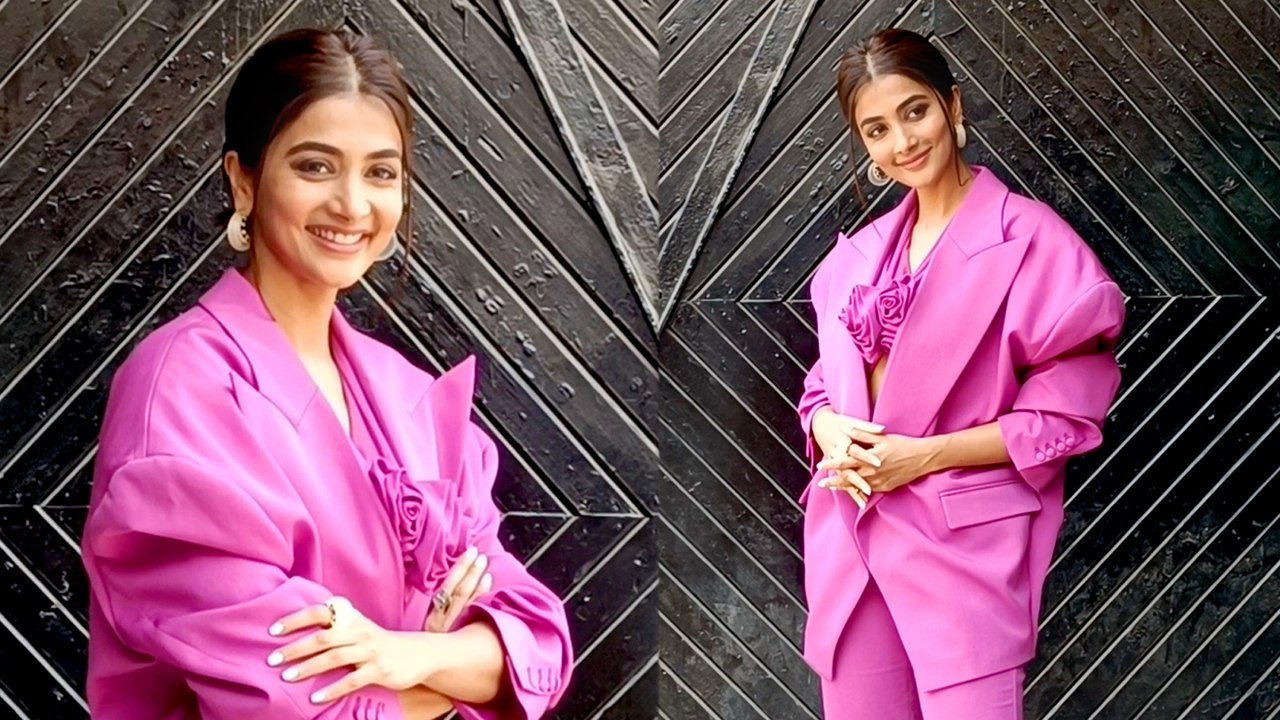 Pooja Hegde Flaunts Cute Smile While Promoting Kisi Ka Bhai Kisi Ki ...
