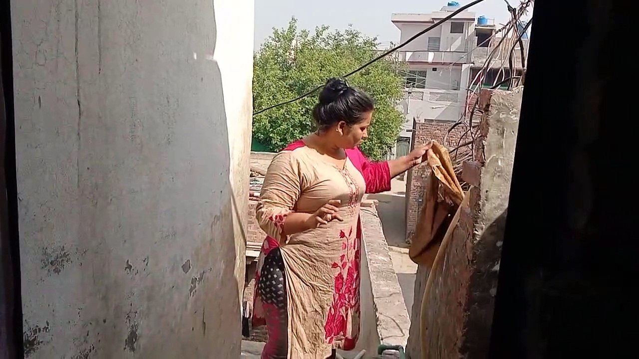 Today washing Clothes In Bathroom - Pakistani Village Women Daily ...