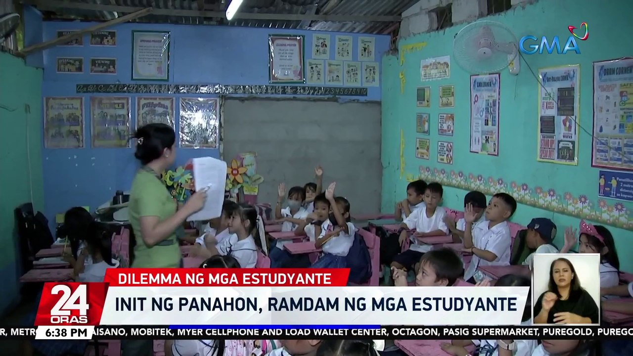 Init ng panahon, ramdam ng mga estudyante | 24 Oras - video Dailymotion