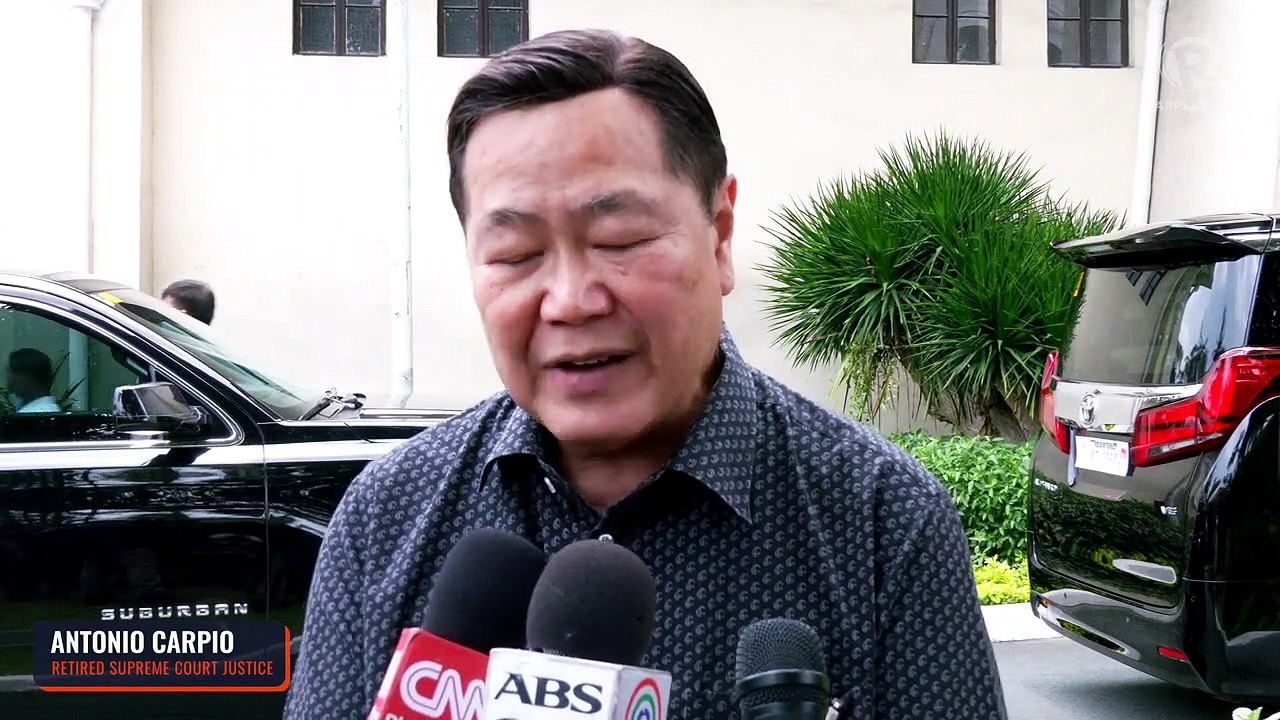 Retired Supreme Court justice Antonio Carpio on his last conversation ...