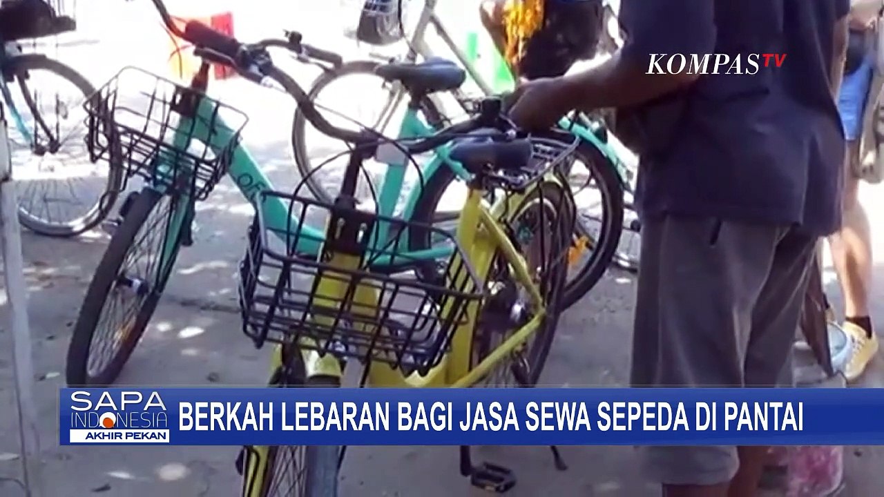 Wisatawan Ramai, Berkah Lebaran Bagi Jasa Sewa Sepeda Pantai Segara Ayu ...