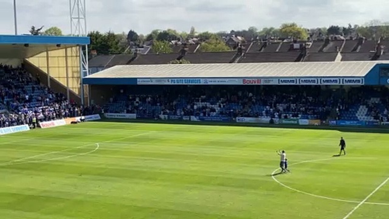 Olly Lee says goodbye to Gillingham fans at Priestfield after retiring ...