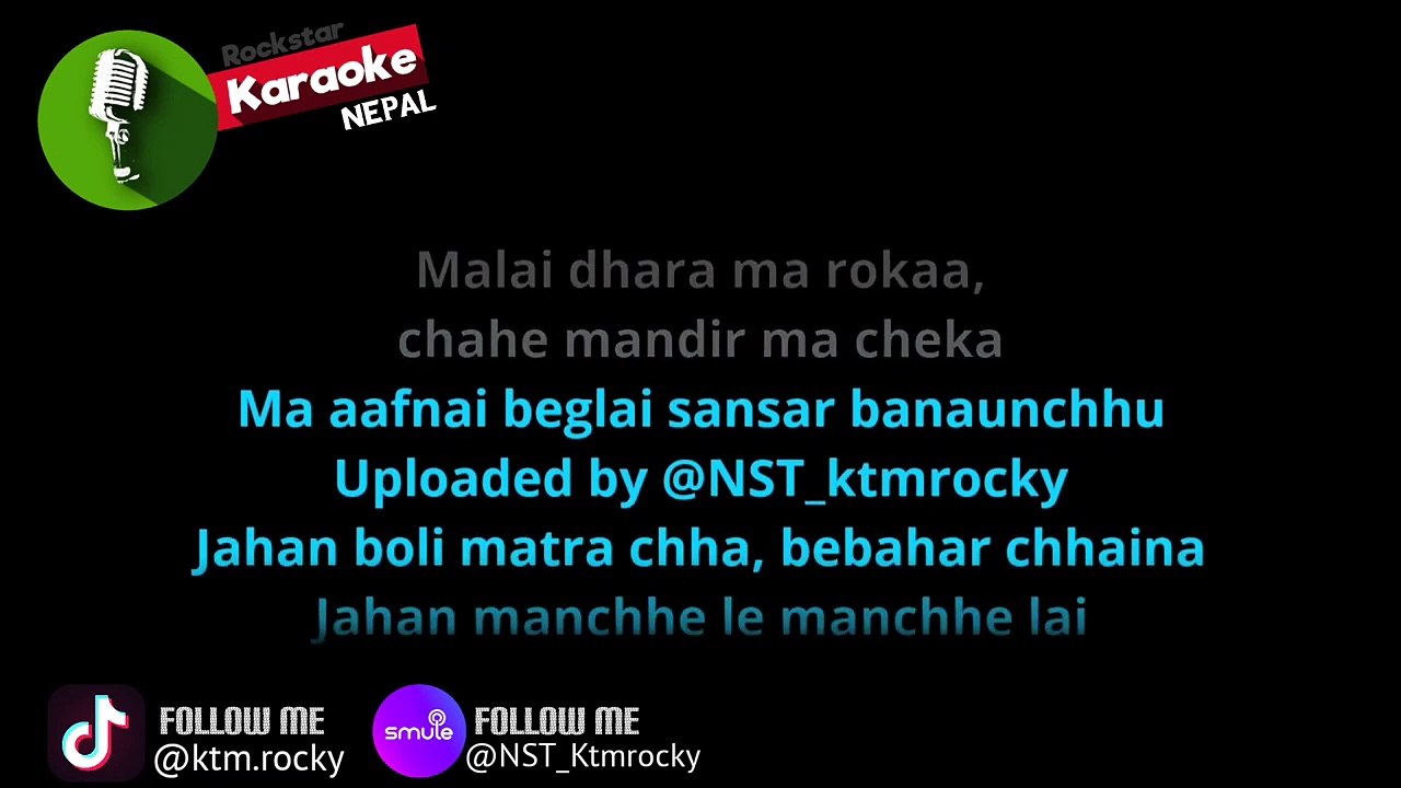 Ma Afnai Aaganma Enar Banauchu Karaoke Track With Lyrics _ Yesh Kumar ...