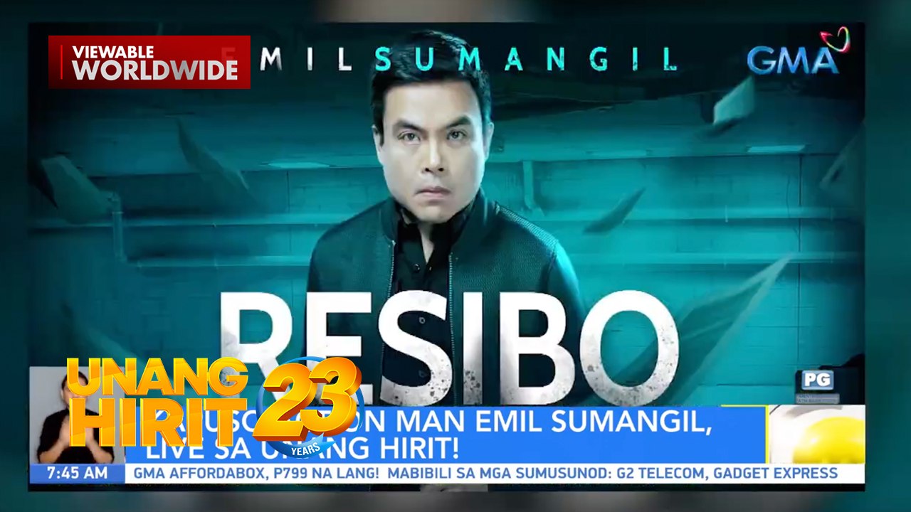 Kapuso Action Man na si Emil Sumangil, LIVE sa Unang Hirit - video ...