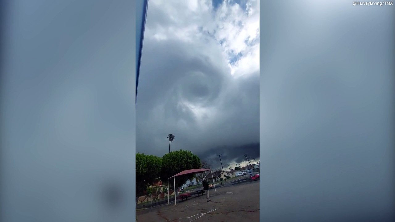 Tornadoes touch down in Los Angeles - damaging buildings, vehicles and trees - video Dailymotion