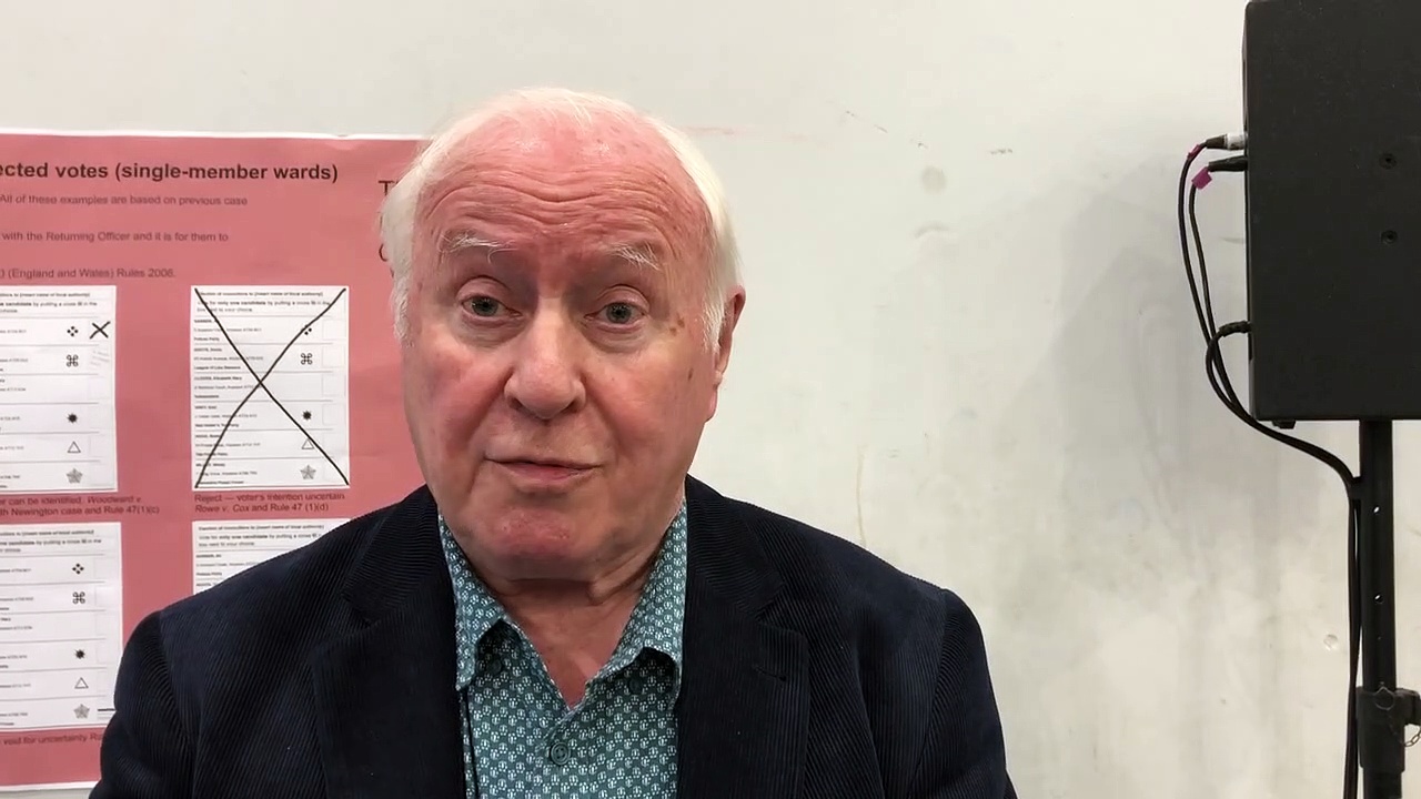 David Monk reacts to election defeat