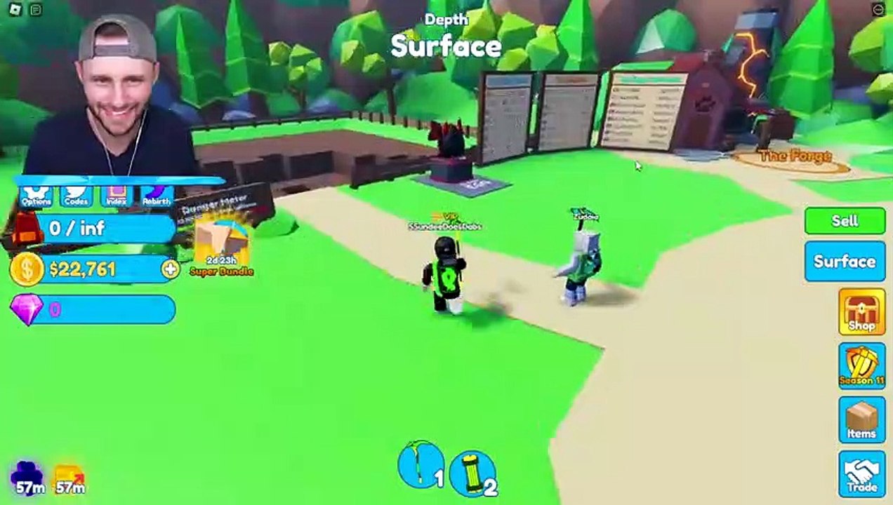 SSUNDEE Mining 583,192,647 Blocks in Roblox - video Dailymotion